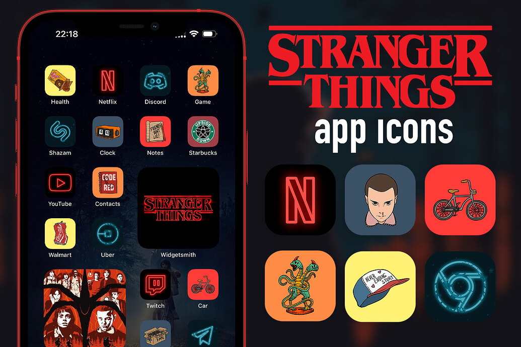 Stranger things app icons - App Icons Ideas - Wallpapers Clan Gang